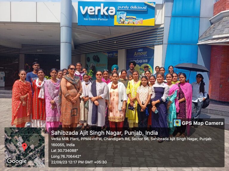 Industrial Trip to Mohali Verka Milk Plant – S D S Govt. College Jadla